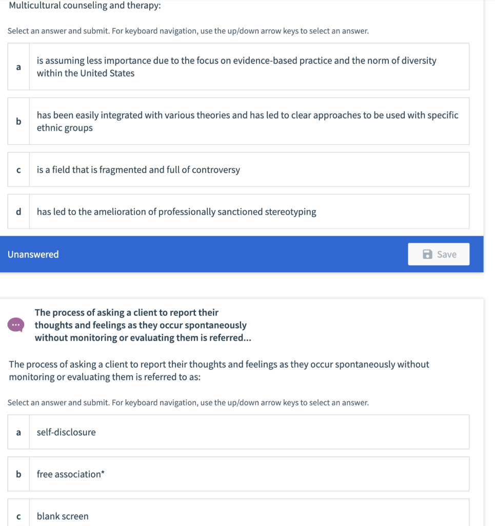 Solved Multicultural counseling and therapy: Select an | Chegg.com