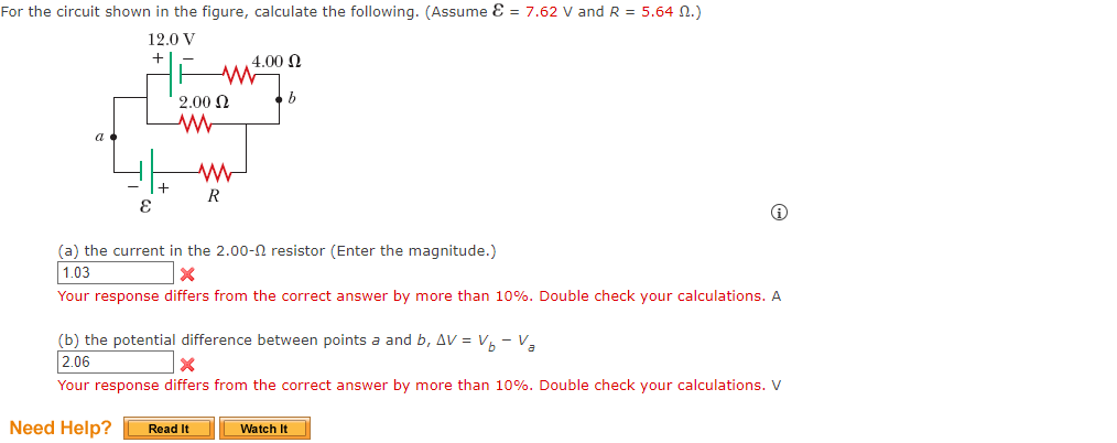 Solved For the circuit shown in the figure, calculate the | Chegg.com