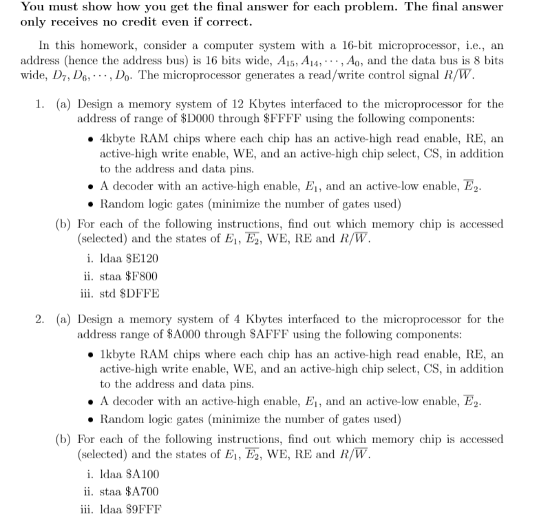 Solved Problem 2 only. Thank you | Chegg.com