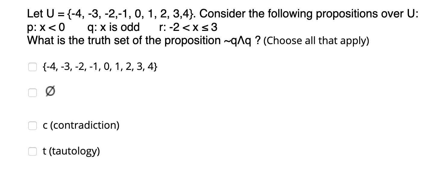 Solved Topic: Logic Proofs, Truth Sets, | Chegg.com
