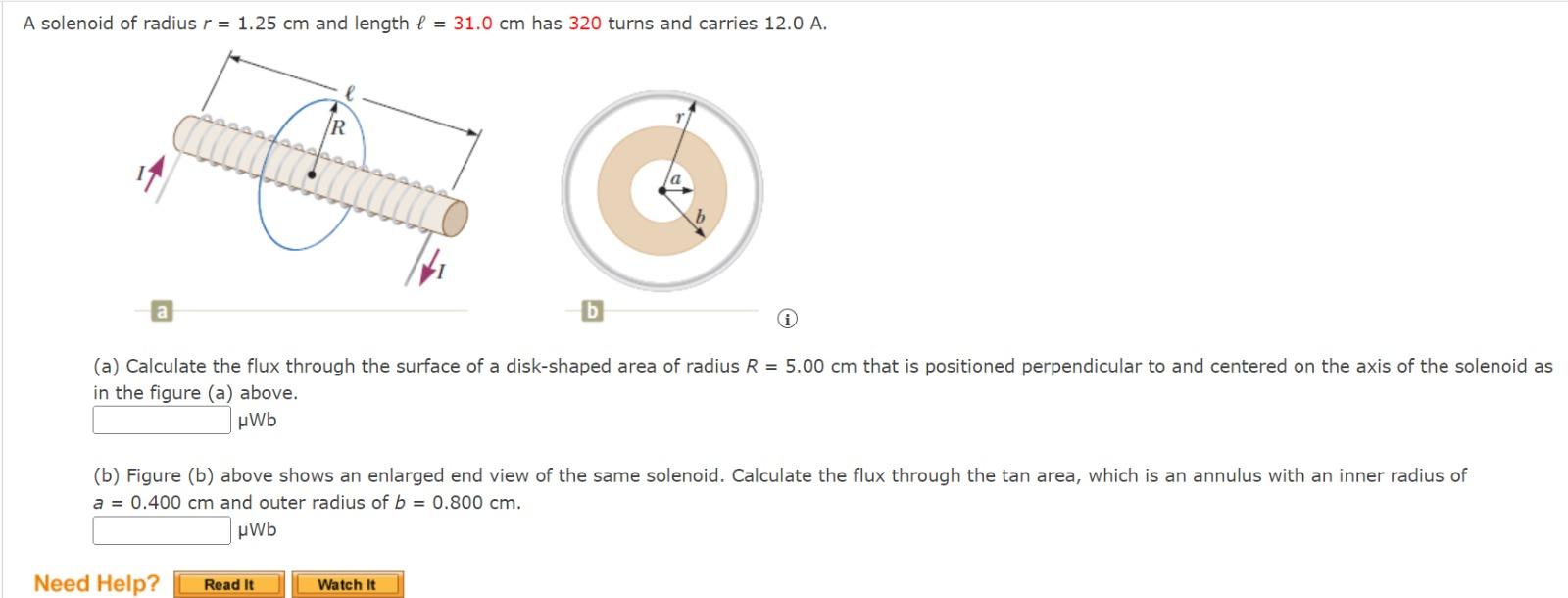 Solved A solenoid of radius r=1.25 cm and length ℓ=31.0 cm | Chegg.com