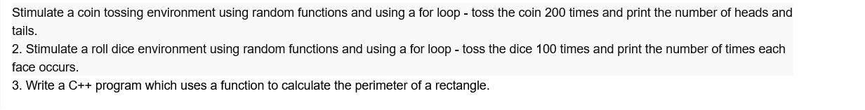 Solved Stimulate a coin tossing environment using random | Chegg.com