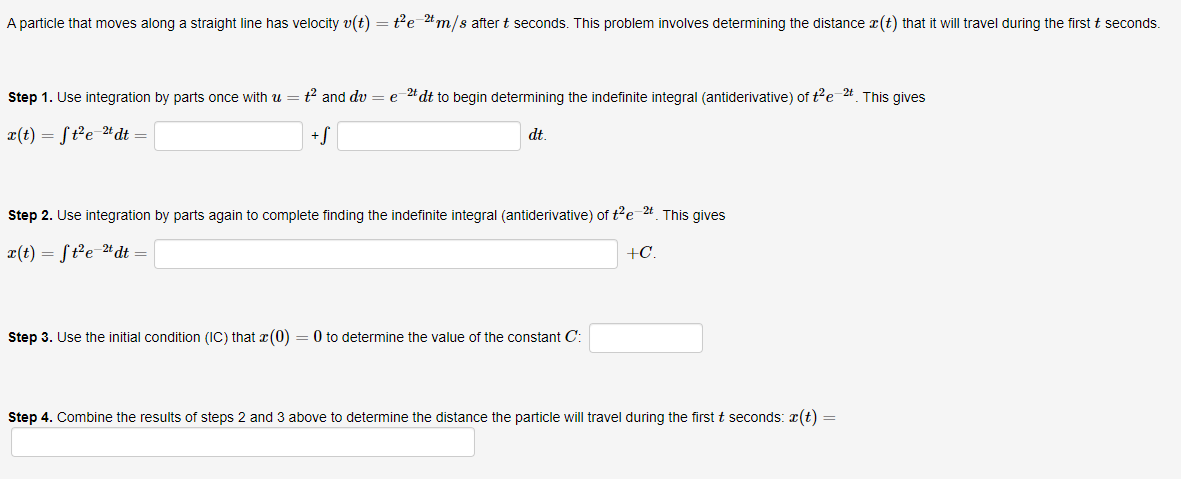 Solved A particle that moves along a straight line has | Chegg.com