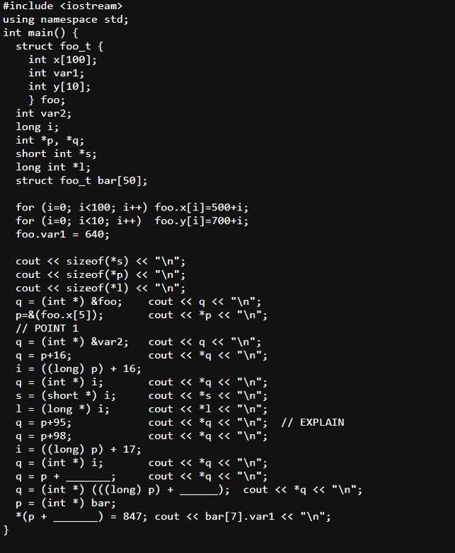 Solved 7) Fill in the third blank in the program to print | Chegg.com