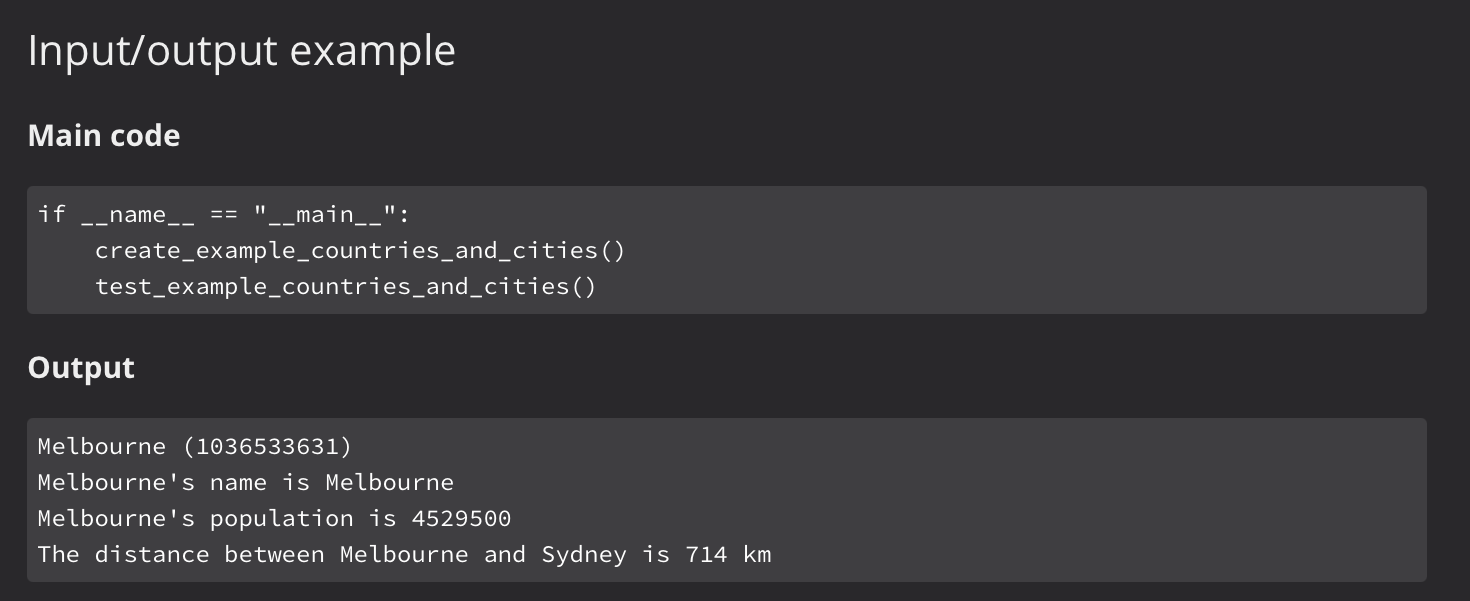 Solved Code a class City by defining all the methods that | Chegg.com