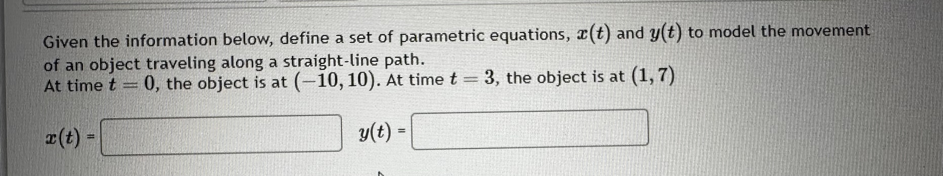 Solved Given the information below, define a set of | Chegg.com