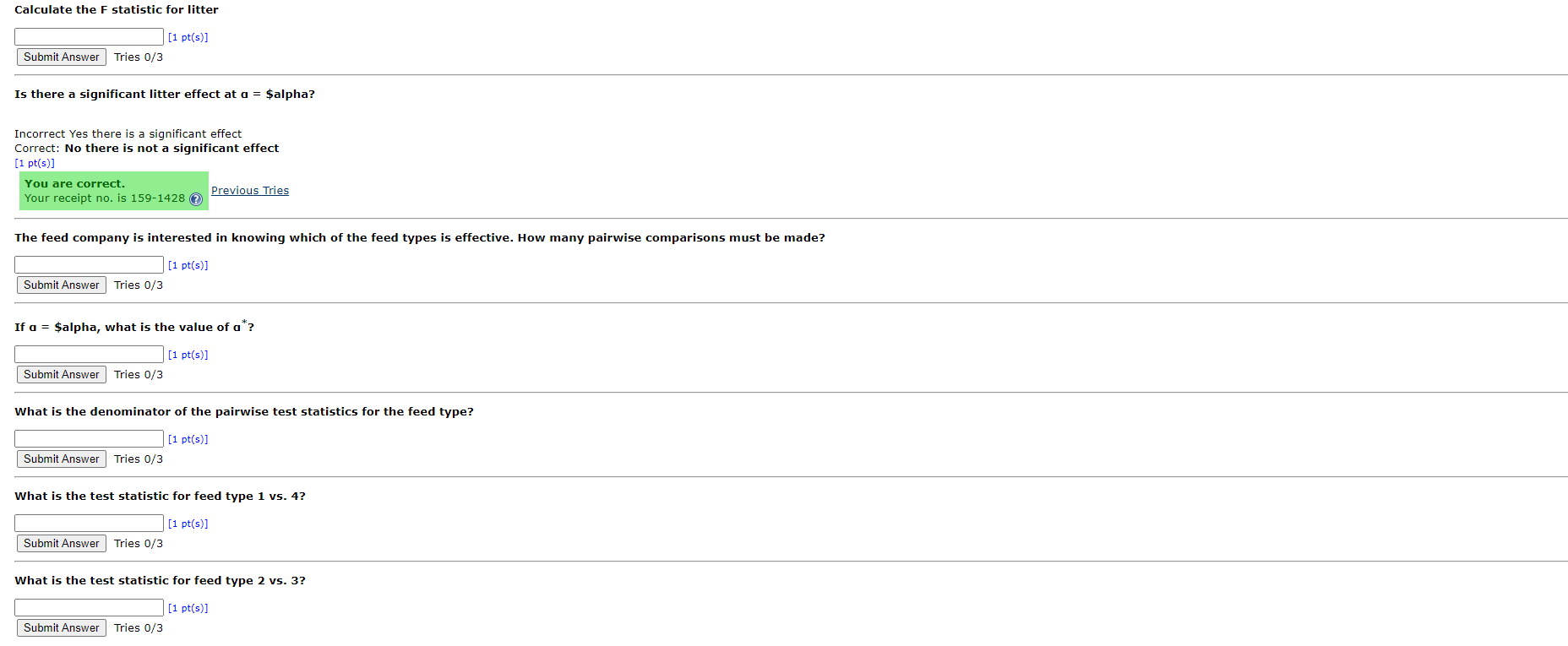 Solved A farm animal feed company is developing a new line | Chegg.com