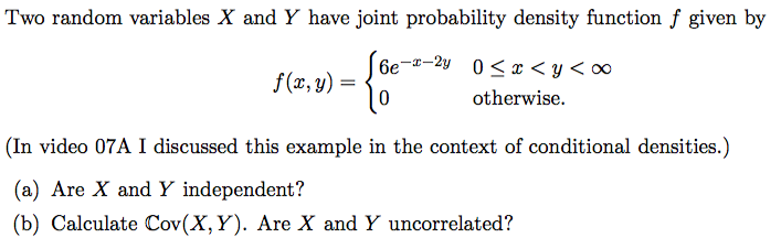 Solved Two random variables X and Y have joint probability | Chegg.com