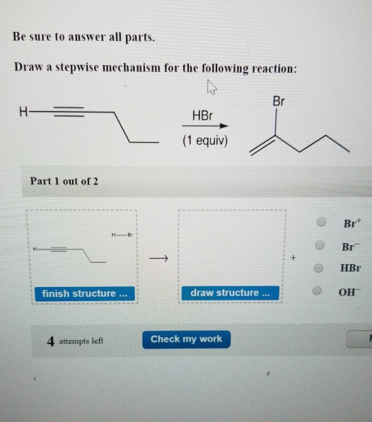 Solved Be sure to answer all parts. Draw a stepwise | Chegg.com