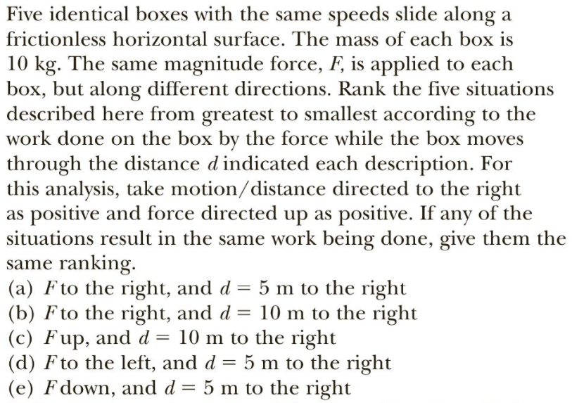 Solved Five identical boxes with the same speeds slide along | Chegg.com