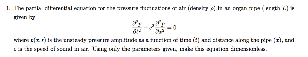 Solved The partial di§erential equation for the pressure | Chegg.com