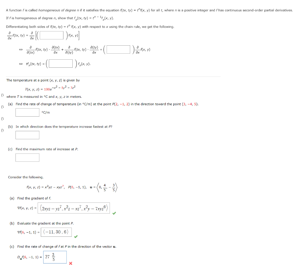 Solved A function f is called homogeneous of degree n if it | Chegg.com