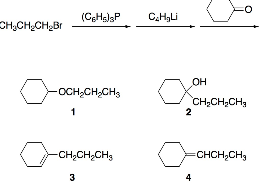 Solved (C6H5)3P C4HLi CH3CH2CH2Br OH OCH2CH2CH3 CH2CH2CH3 | Chegg.com