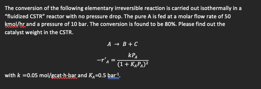 Solved The conversion of the following elementary | Chegg.com