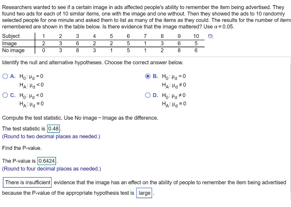 Solved Researchers wanted to see if a certain image in ads | Chegg.com