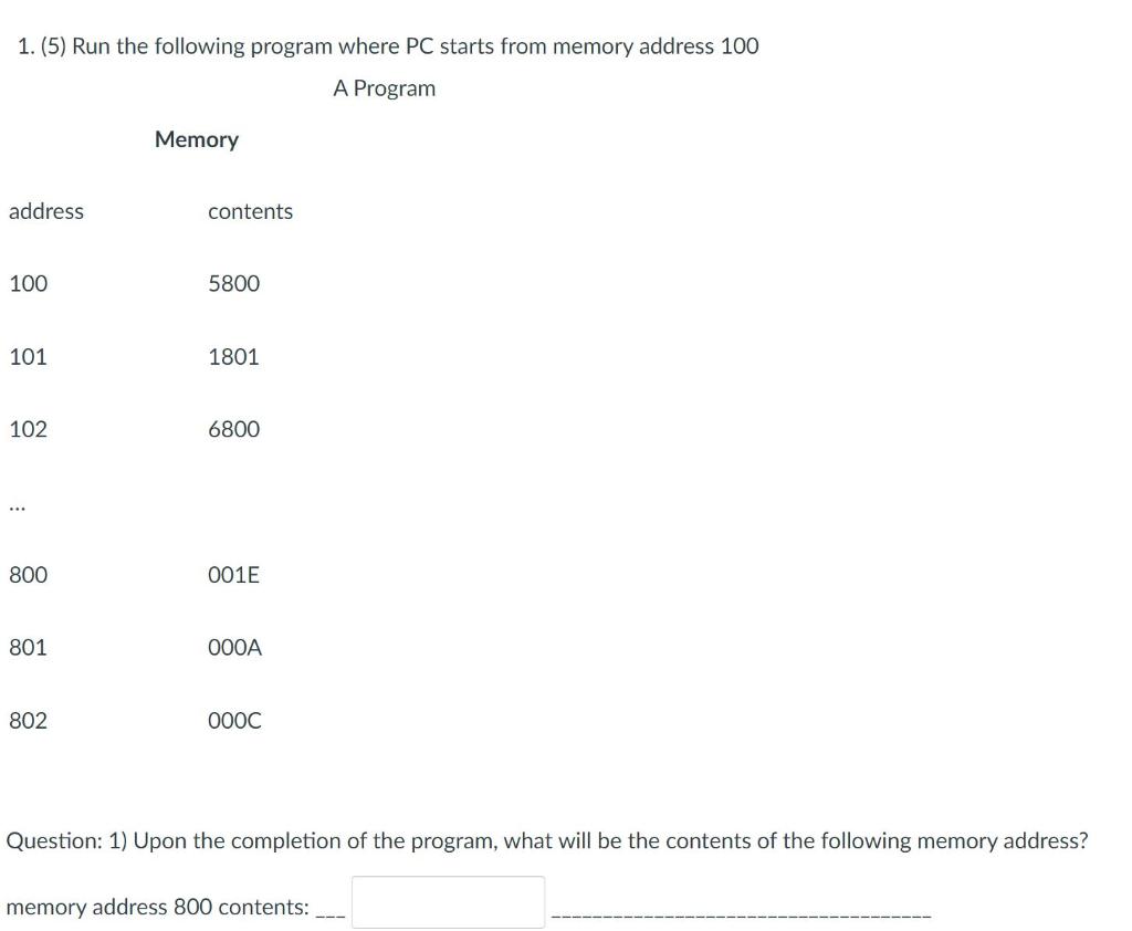 Solved Consider the following instruction format and the | Chegg.com