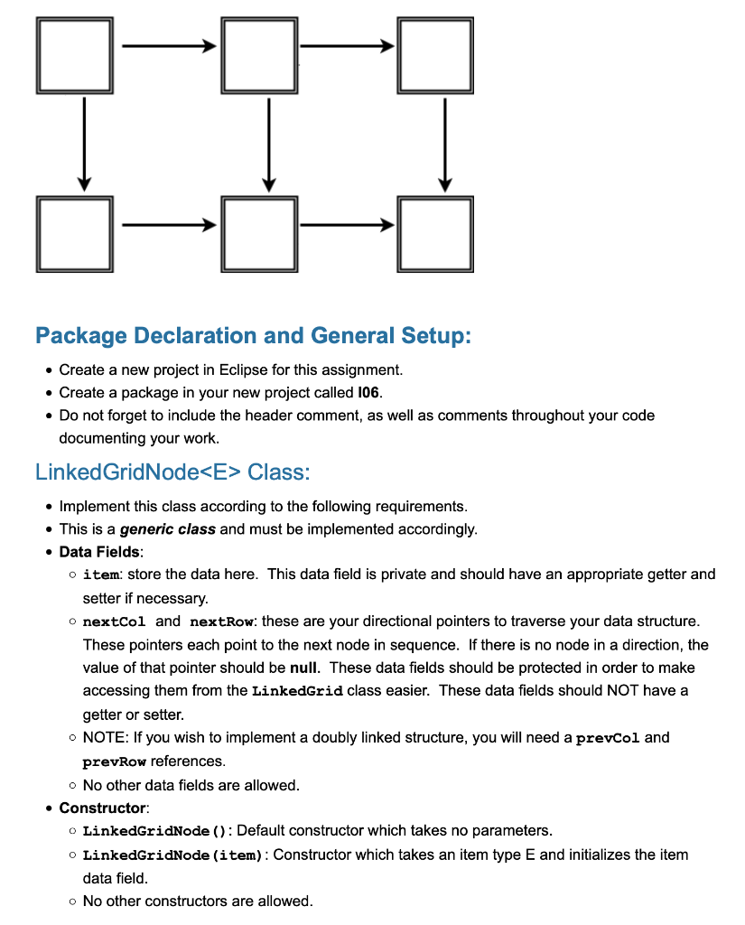 Solved LO6: Linked Grid Purpose: The purpose of this | Chegg.com