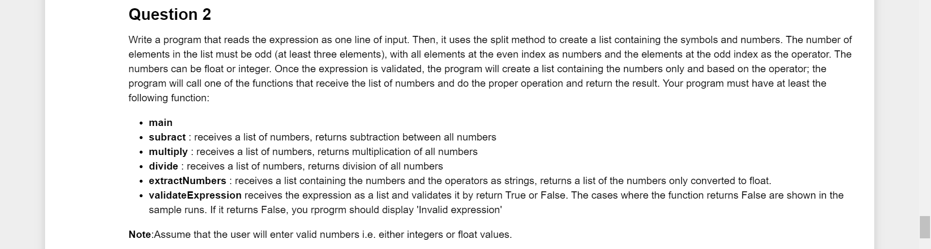 Solved Write a program that reads the expression as one line | Chegg.com