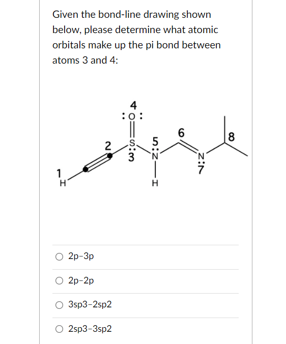 Solved Given the bond-line drawing shown below, please | Chegg.com