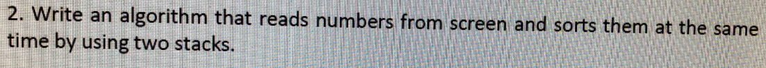 Solved 2. Write an algorithm that reads numbers from screen | Chegg.com