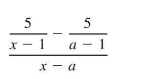 Solved 5x-1-5a-1x-a ﻿simplify | Chegg.com