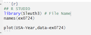 Solved USING R CODE PLEASE GIVE ME A SOLUTION. # R Sleuth3 | Chegg.com