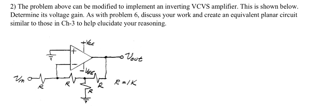 Solved 1) The following circuit uses an ideal op-amp to | Chegg.com