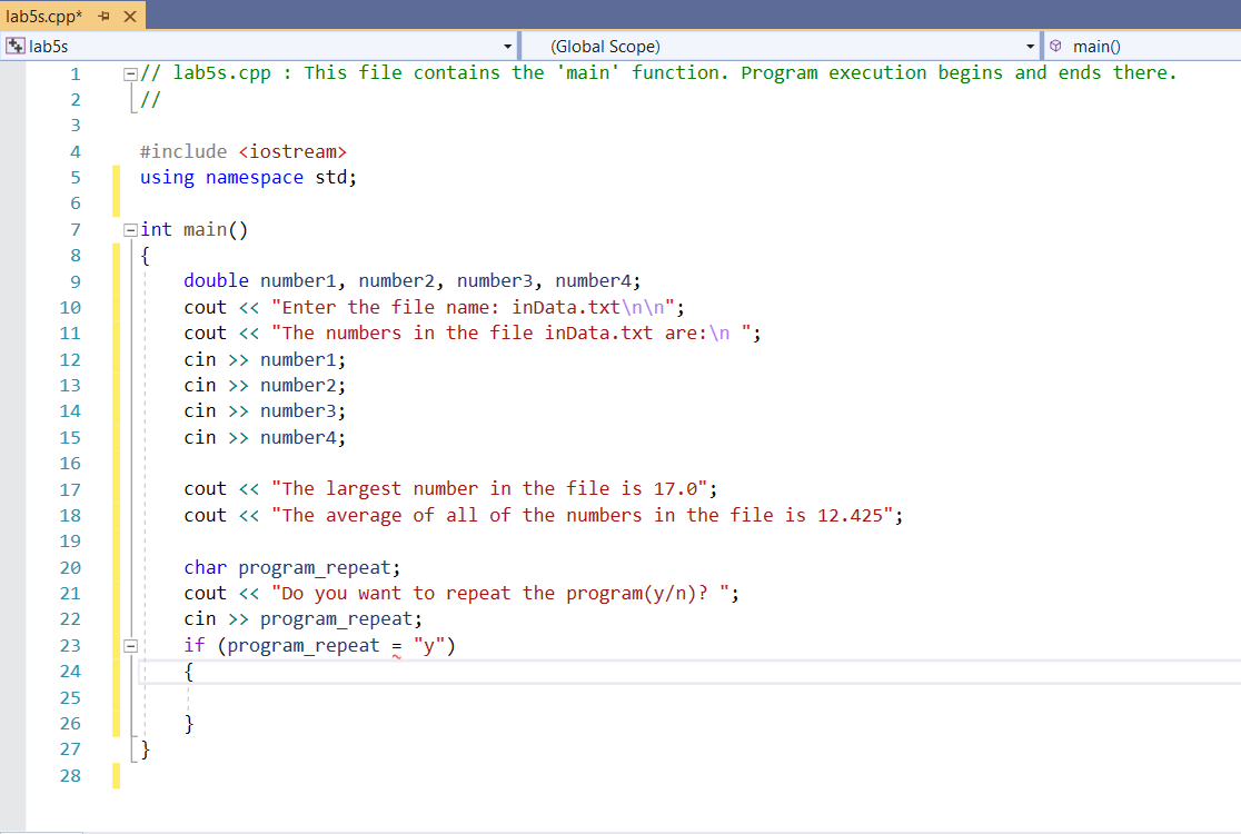 Solved The first one is the prompt, and I have only the | Chegg.com