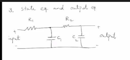 Solved 3. State eq and output eq | Chegg.com
