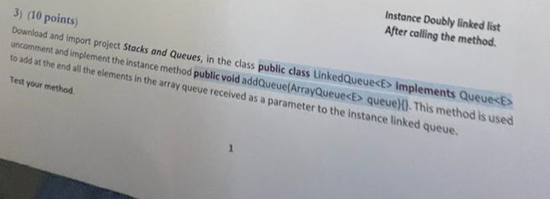 Solved public interface Queue { int size(); | Chegg.com