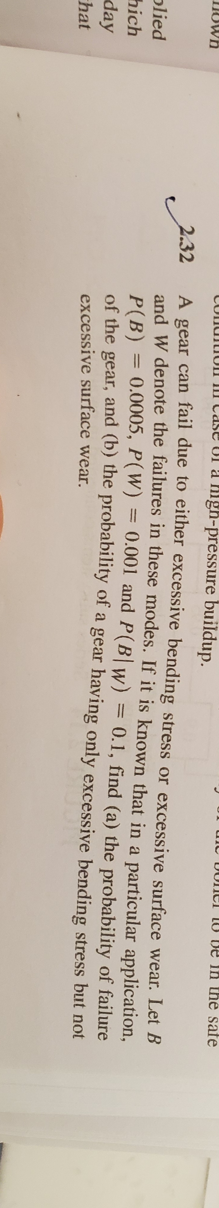 Solved A gear can fail due to either excessive bending | Chegg.com
