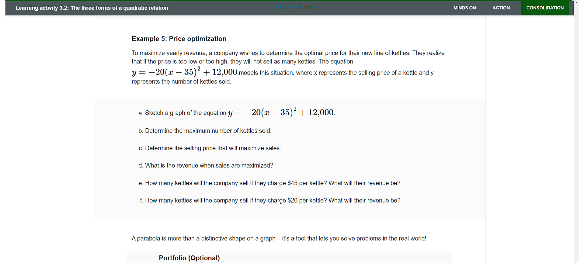 Solved Example 5: Price optimization To maximize yearly | Chegg.com