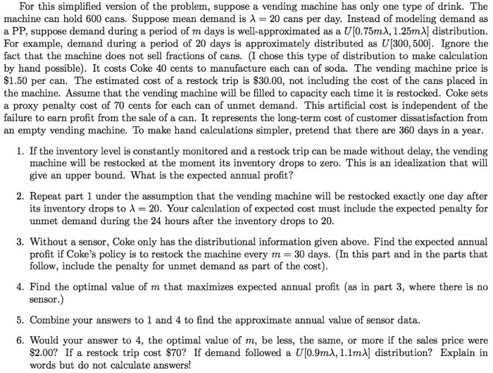 Solved For this simplified version of the problem, suppose a | Chegg.com
