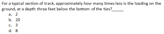 Solved Which train is most likely to experience a derailment | Chegg.com