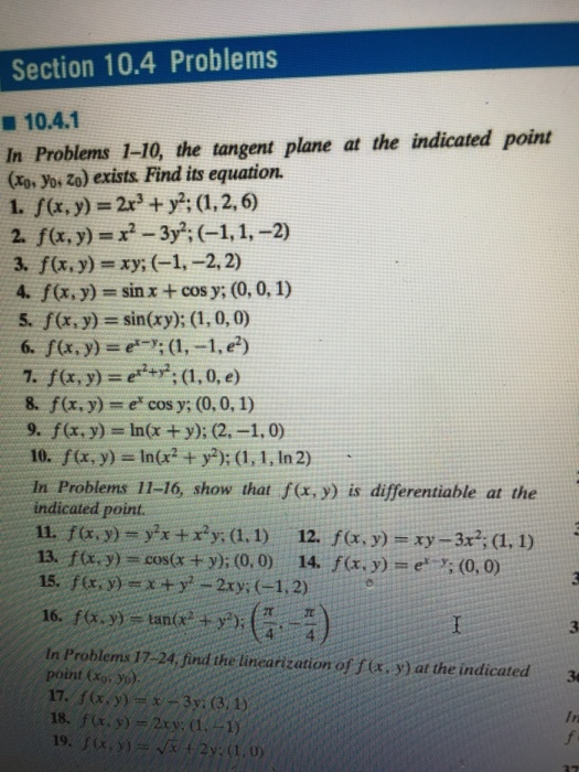 Solved Section 10.4 Problems 10.4.1 In Problems 1-10, the | Chegg.com
