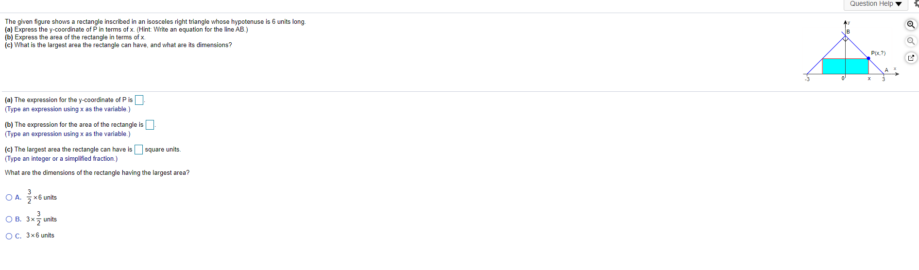 Solved Question Help The given figure shows a rectangle | Chegg.com