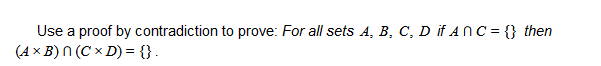 Solved discrete Start by assuming that (AXB) intersect | Chegg.com