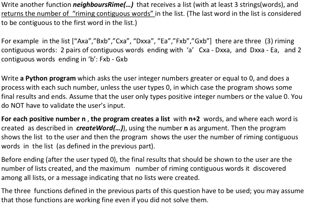 Solved Write another function neighboursRime(...) that | Chegg.com