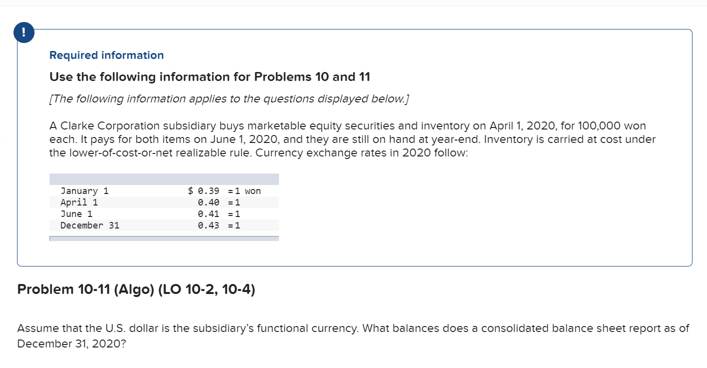 Solved Required information Use the following information | Chegg.com