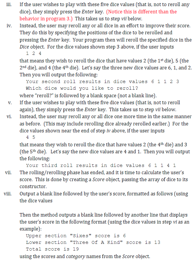 Solved 1. Write a class named Dice. The class must contain: | Chegg.com