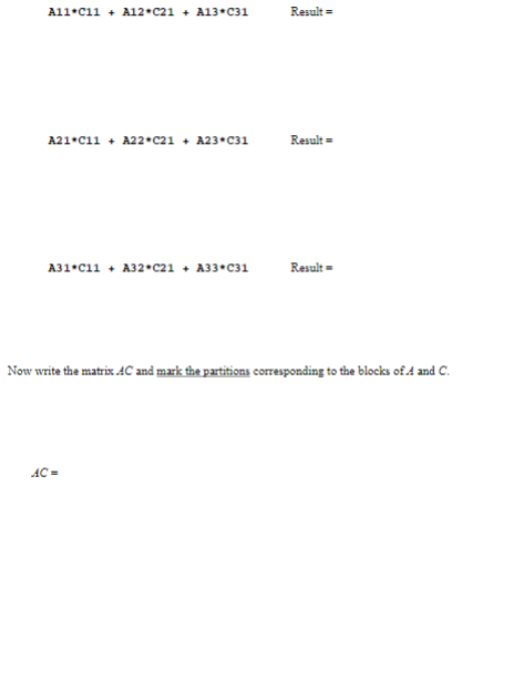 Solved - - 1 31 Partitioned matrices appear in many modern | Chegg.com