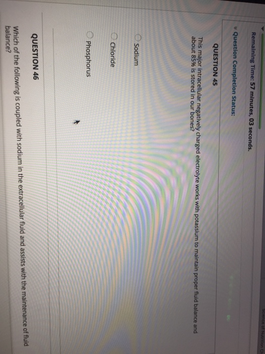 Solved s Question Completion Status: QUESTION 41 Fat-soluble | Chegg.com