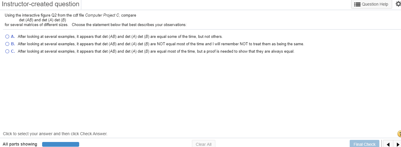 Solved Instructor-created question Question Help O Using the | Chegg.com
