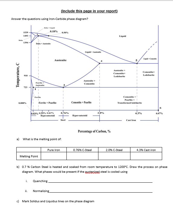 Solved (Include this page in your report) Answer the | Chegg.com
