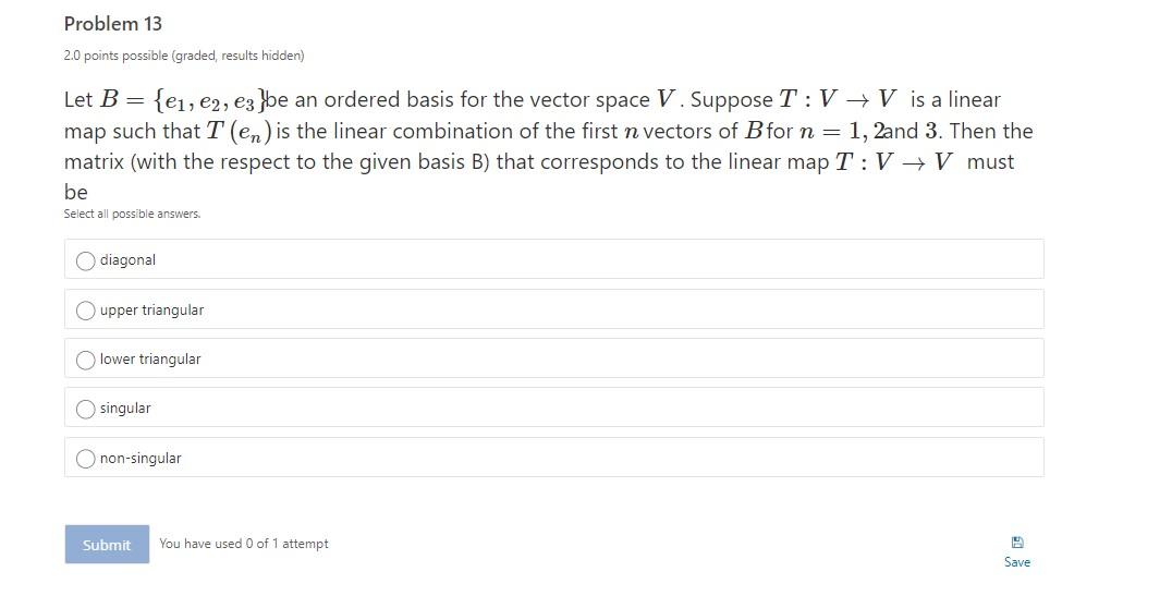 Solved Problem 13 2.0 points possible (graded, results | Chegg.com