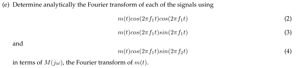 Solved Determine analytically the Fourier transform of each | Chegg.com