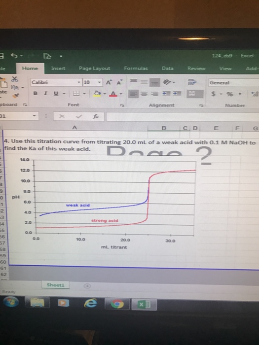 Solved Use this titration curve from titrating 20.0 mL of a | Chegg.com