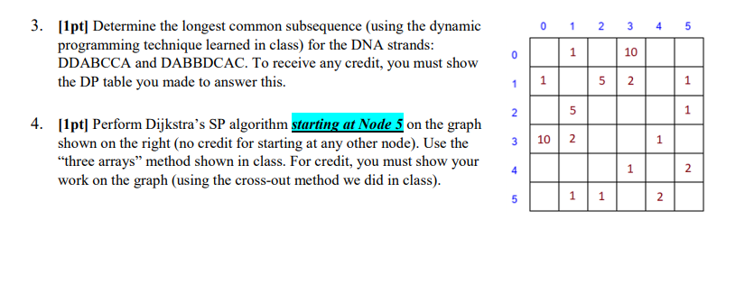 Solved Please provide the solution to #4 using an array of | Chegg.com
