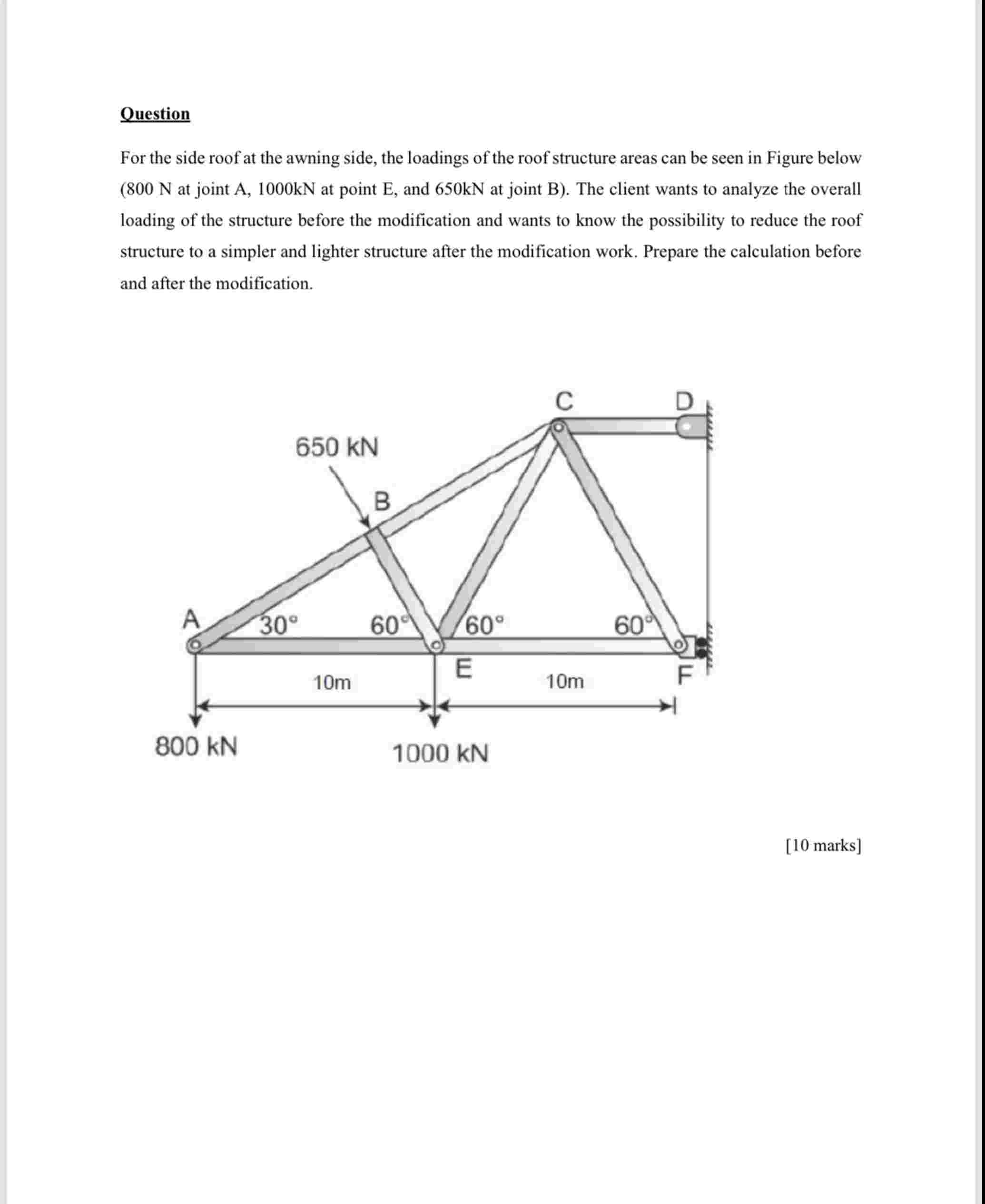 Solved by an EXPERT QuestionFor the side roof at the awning side, the | Chegg.com