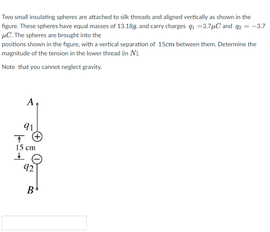 Solved Two small insulating spheres are attached to silk | Chegg.com